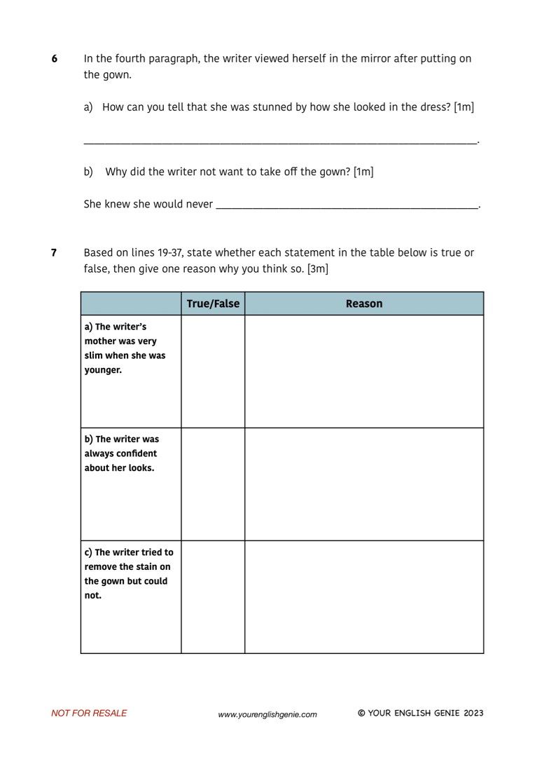PSLE Comprehension Open-ended Practice Drill Book (Primary English ...