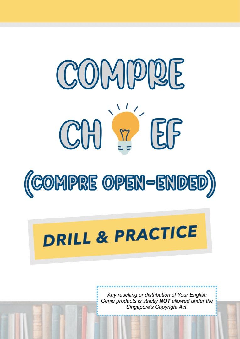 PSLE Comprehension Open-ended Practice Drill Book (Primary English ...