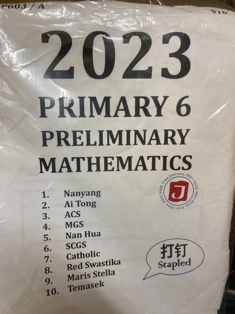 PSLE P6 Preliminary Papers 2023, Hobbies & Toys, Books & Magazines ...