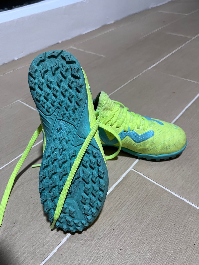 Puma Future Play Turf Trainer Junior Kids Yellow Turf Football Boots ...