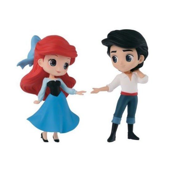 QPosket Mini Ariel Eric couple figurine The Little Mermaid, Hobbies ...