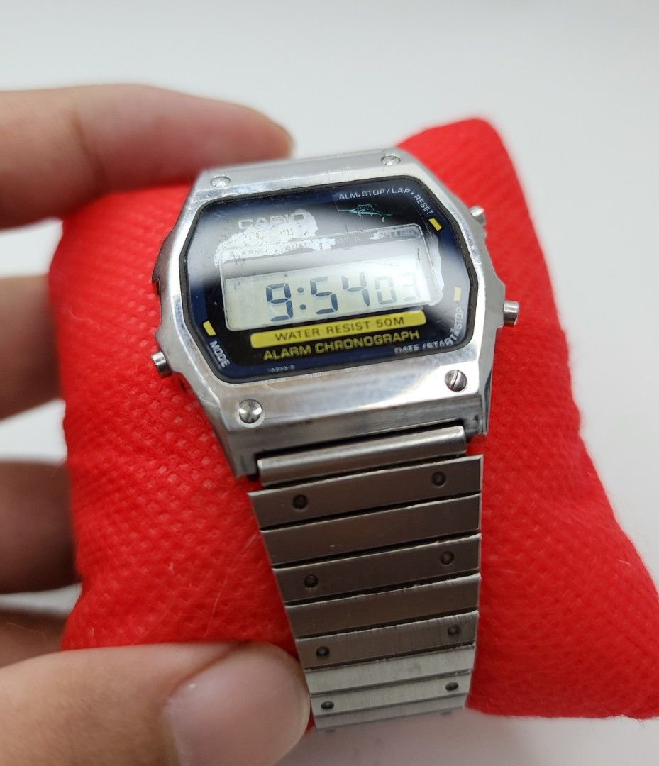 RARE VINTAGE CASIO DIGITAL MARLIN 80s, Luxury, Watches on Carousell
