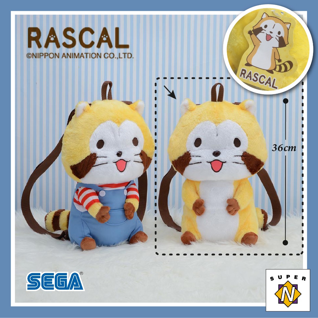 Rascal The Raccoon - Puchi Rascal Premium Plush Backpack by SEGA Japan ...