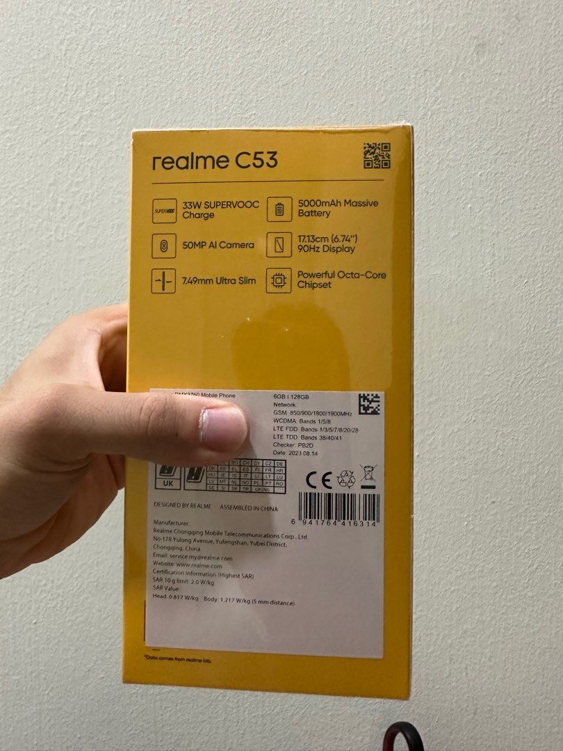 REALME C53 NEW SET UNBOX, Mobile Phones & Gadgets, Mobile Phones ...