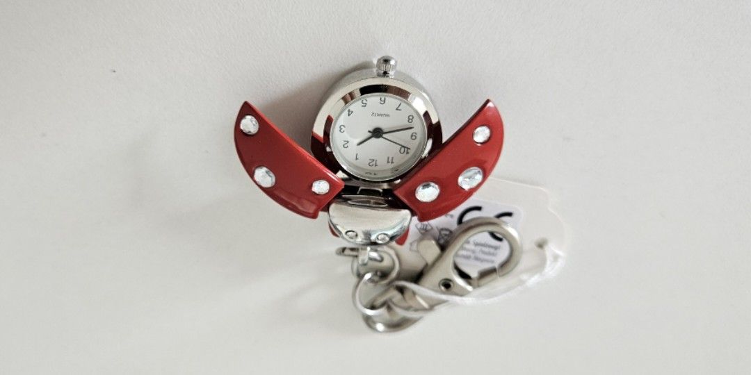 Red beetle pocket watch, Luxury, Watches on Carousell