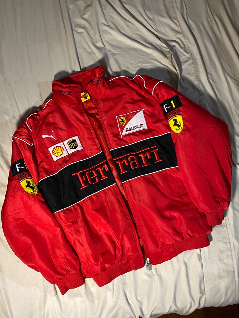 Red Ferrari Puma racing jacket, Men's Fashion, Coats, Jackets and ...