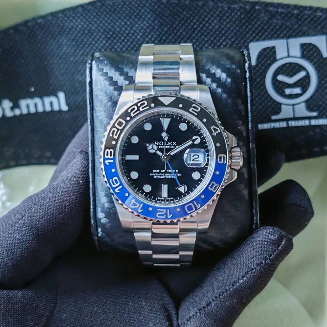 Rolex GMT Batman, Luxury, Watches on Carousell