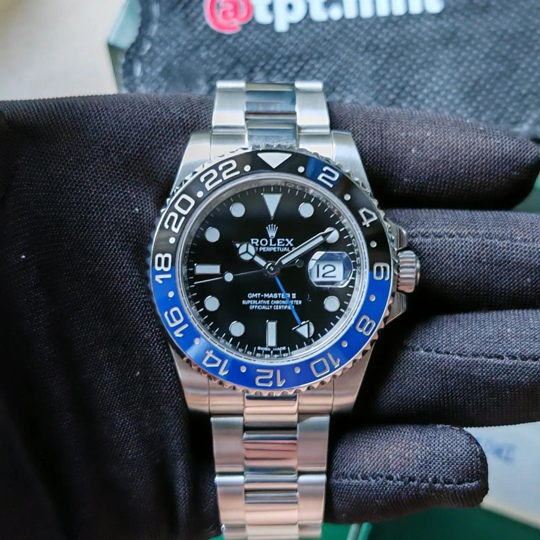 Rolex GMT Batman, Luxury, Watches on Carousell