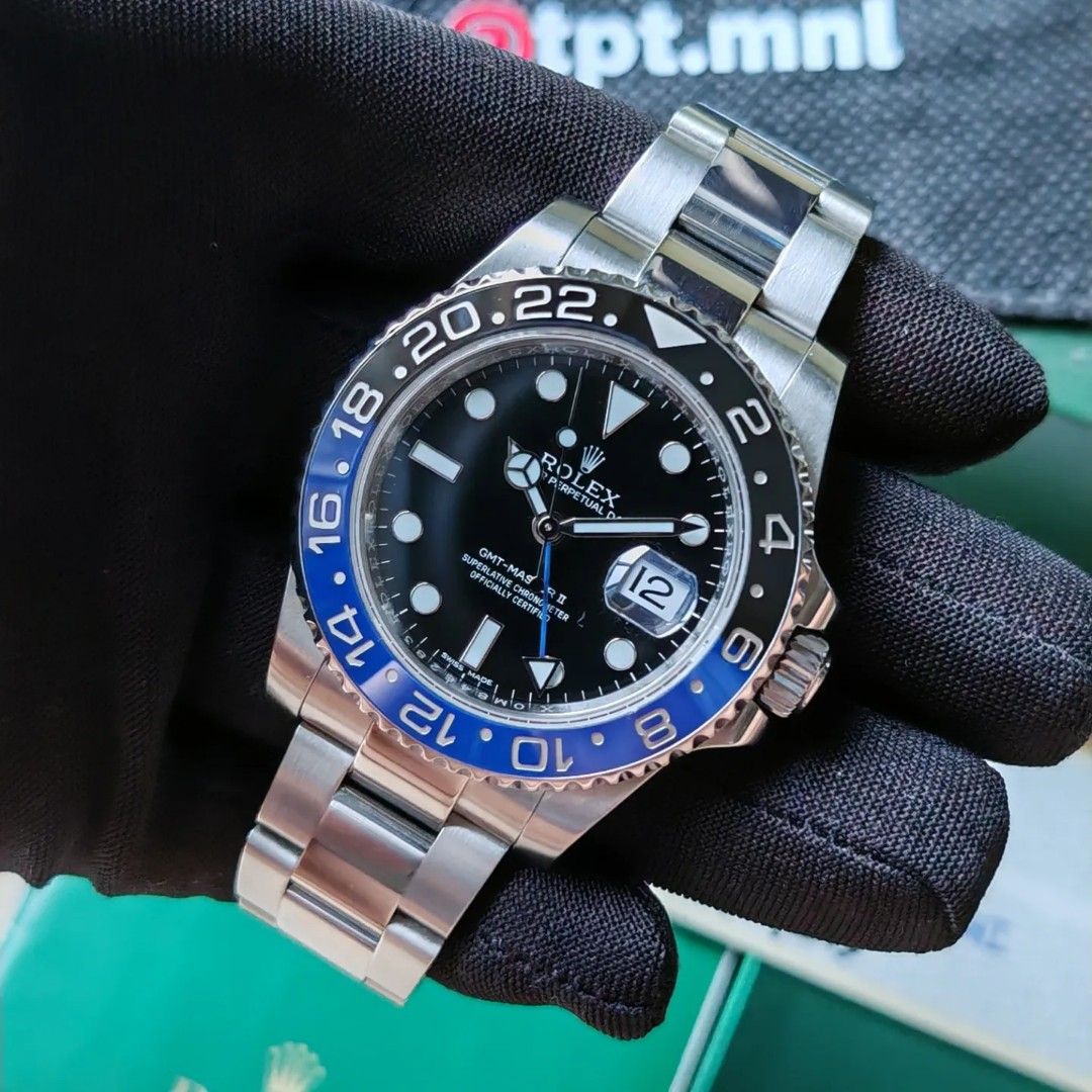 Rolex GMT Batman, Luxury, Watches on Carousell