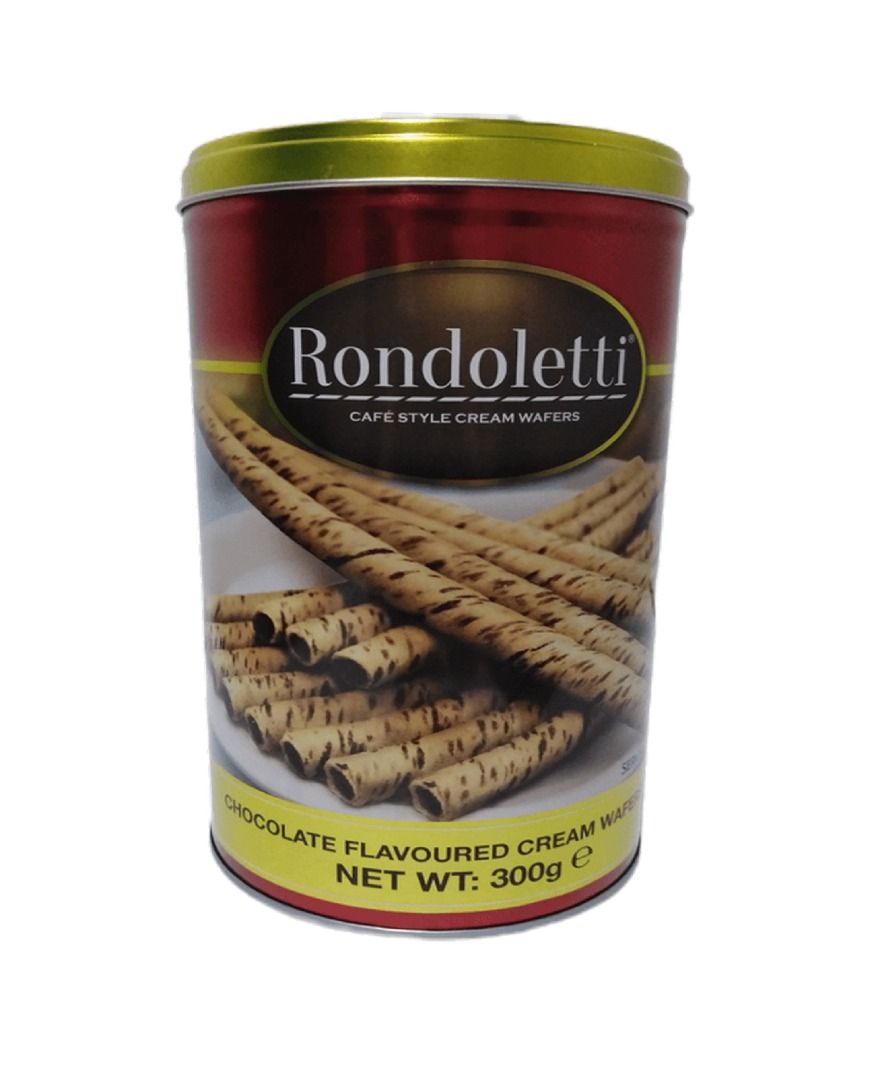 Rondoletti Cafe Style Cream Wafers Chocolate Flavor 350g, Food & Drinks ...