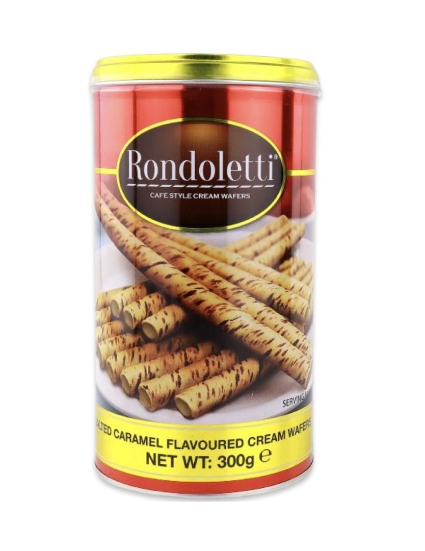 Rondoletti Cafe Style Cream Wafers Chocolate Flavor 350g, Food & Drinks ...