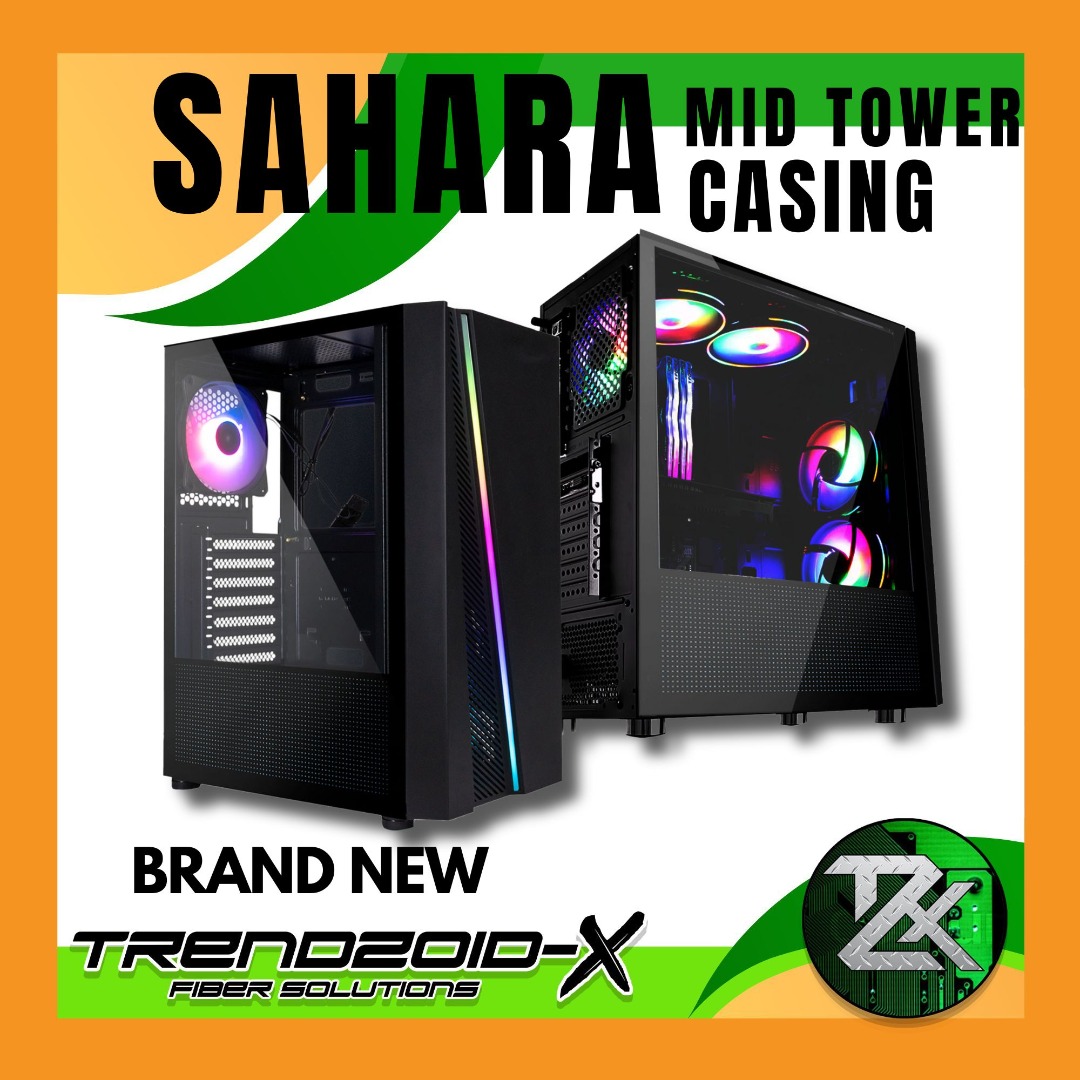 SAHARA (BLACK) Desktop Case | TRENDZOID-X FIBER SOLUTIONS, Computers ...