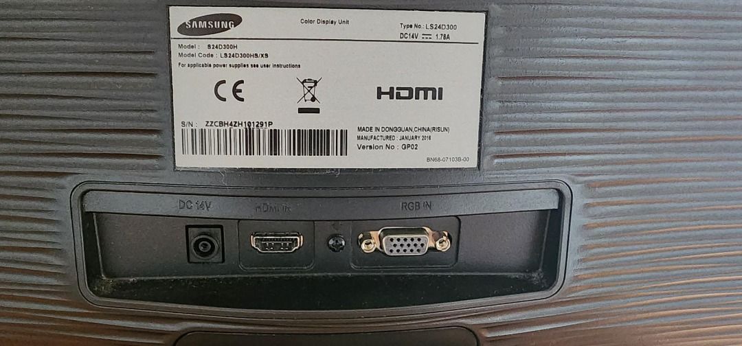 SAMSUNG Computer monitor 26 in S24D300, Computers & Tech, Parts ...