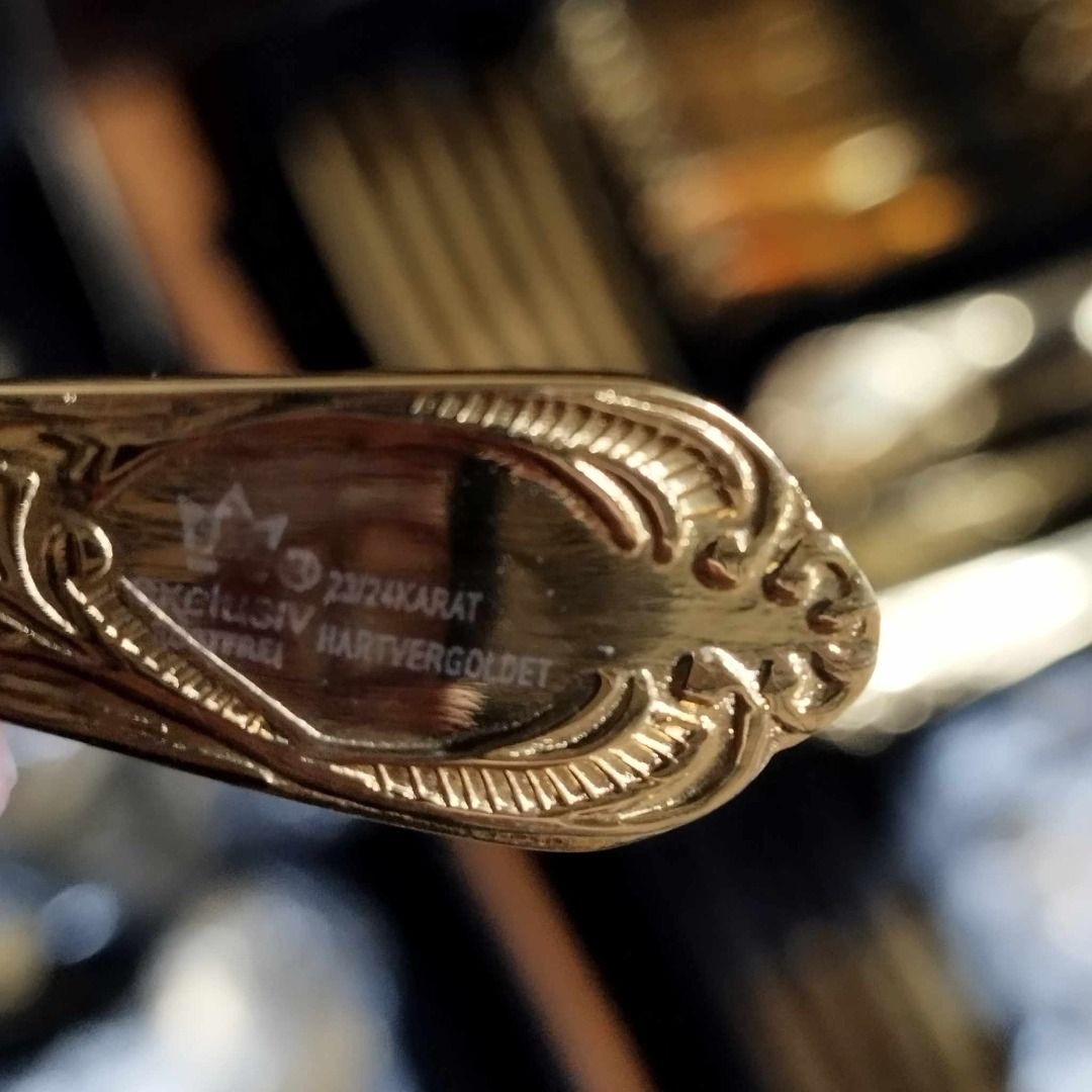 SBS Solingen 72 pcs cutlery set, 23/24ct. gold plate, Hobbies & Toys ...