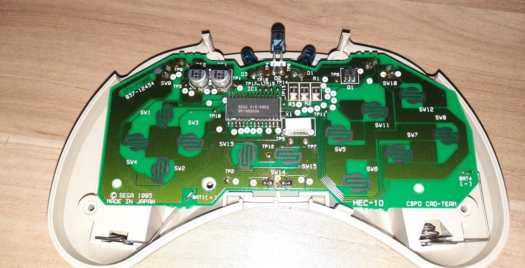 Sega Saturn IR Controller (no receiver, working as remote for CRTs ...