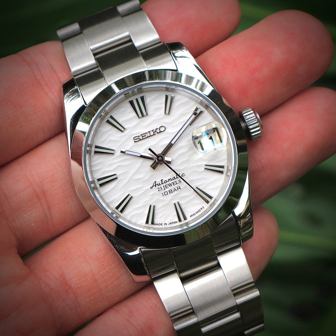 Seiko Mod - GS white birch, Men's Fashion, Watches & Accessories ...
