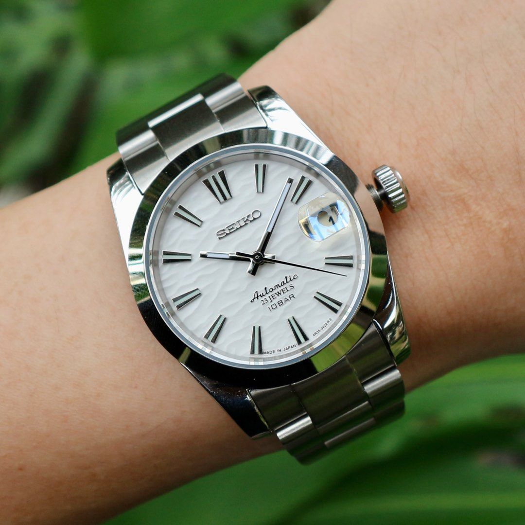 Seiko Mod - GS white birch, Men's Fashion, Watches & Accessories ...