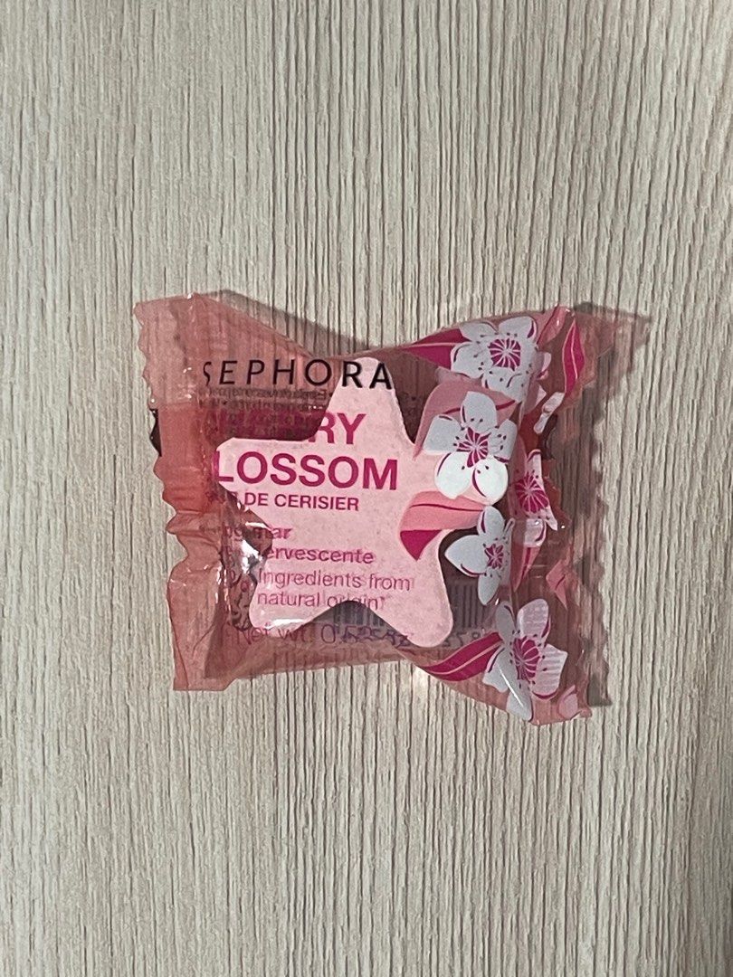 Sephora- Cherry Blossom Fizzing Star Bath Cube, Beauty & Personal Care ...