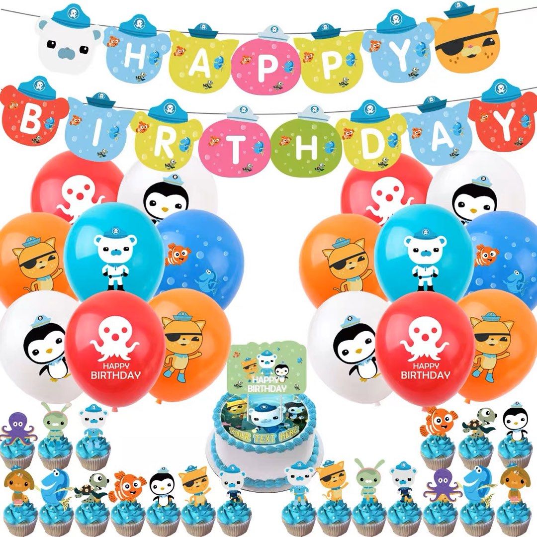 [SG Seller] Octonauts Theme Balloons Decoration Set Birthday Party ...