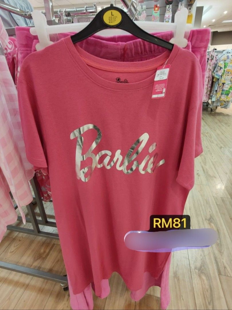 Short sleeve primark x barbie, Women's Fashion, Tops, Shirts on Carousell