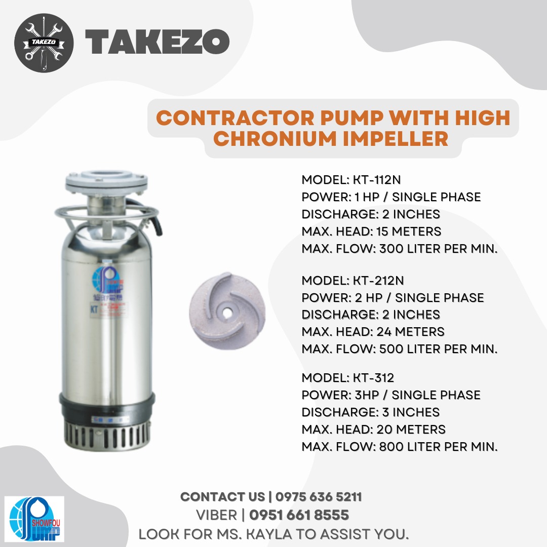 SHOWFU CONTRACTOR PUMP, Commercial & Industrial, Construction Tools ...