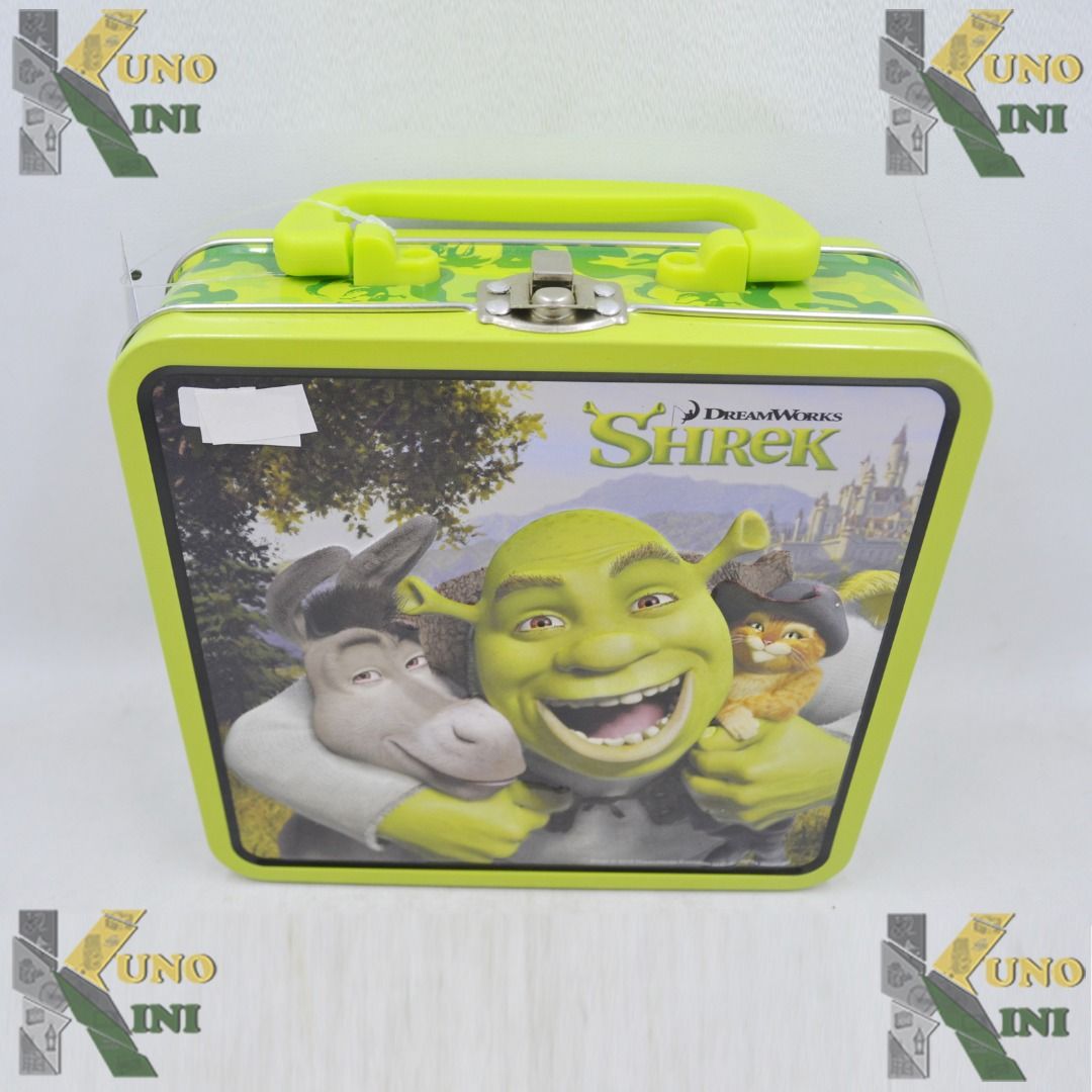 SHREK LUNCH BOX TIN, Motiongate - Dubai (tanpa isi), Antik, Pajangan di ...