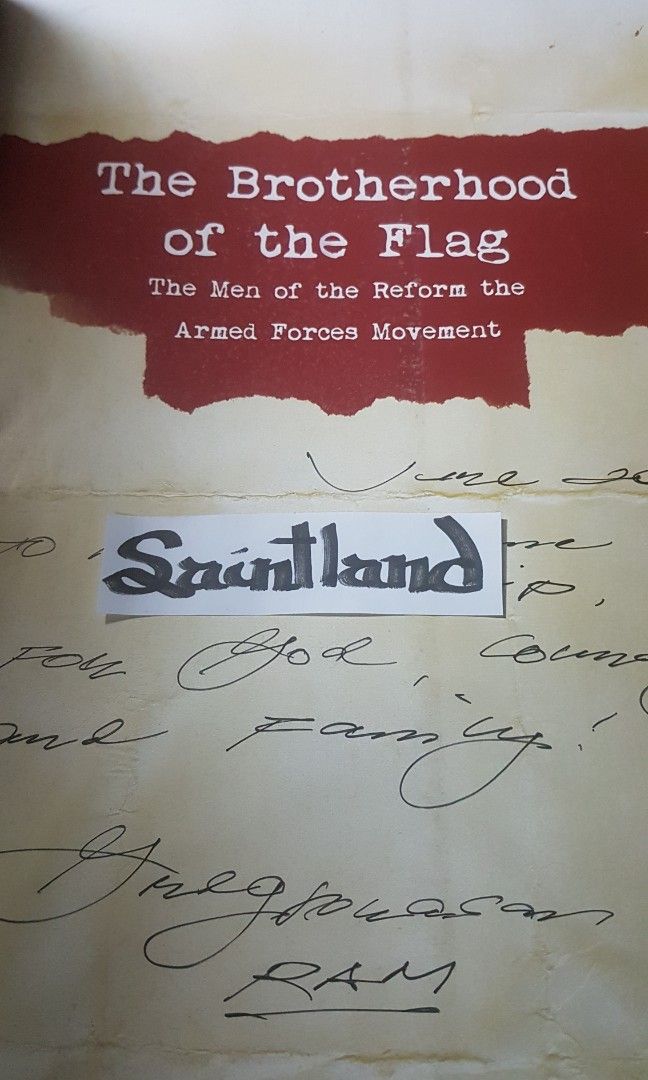 SIGNED GRINGO GREGORIO HONASAN BOOK The Brotherhood of the Flag ...
