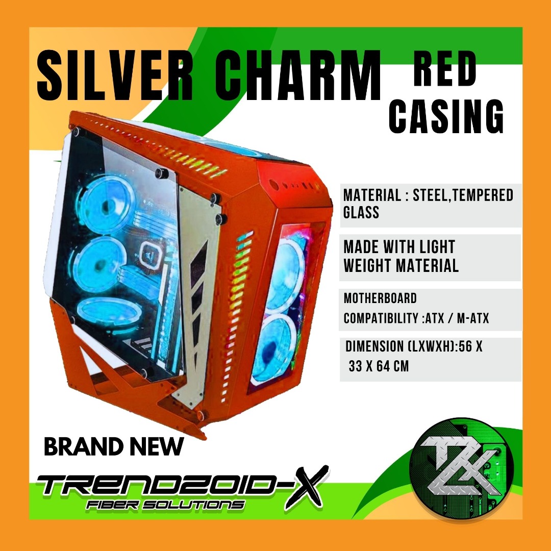 Silver Charm Desktop Casing | TRENDZOID-X FIBER SOLUTIONS, Computers ...