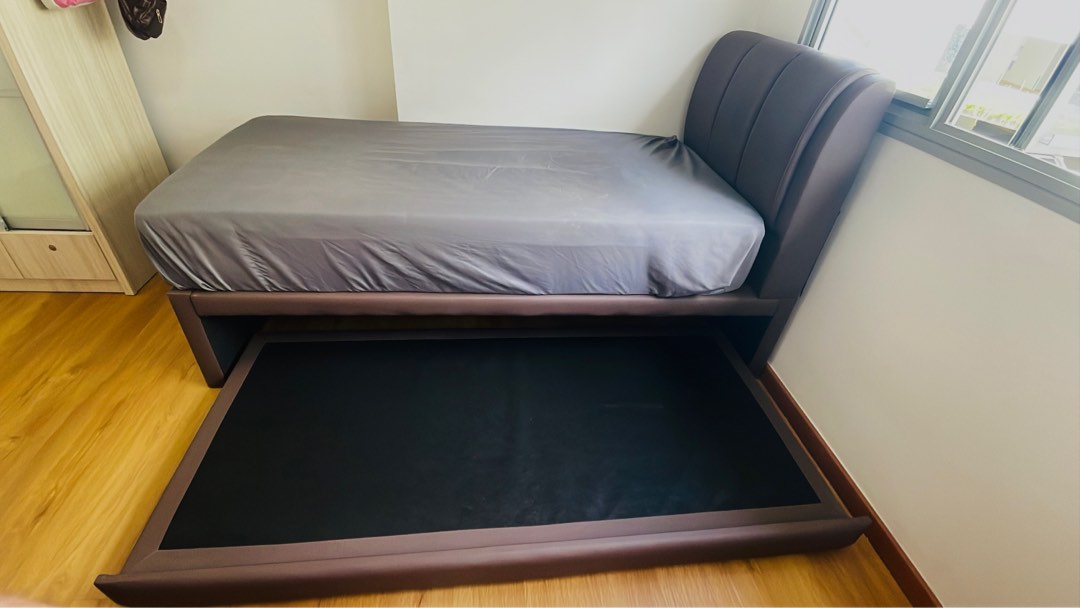 Single double Bed Frame, Furniture & Home Living, Furniture, Bed Frames ...