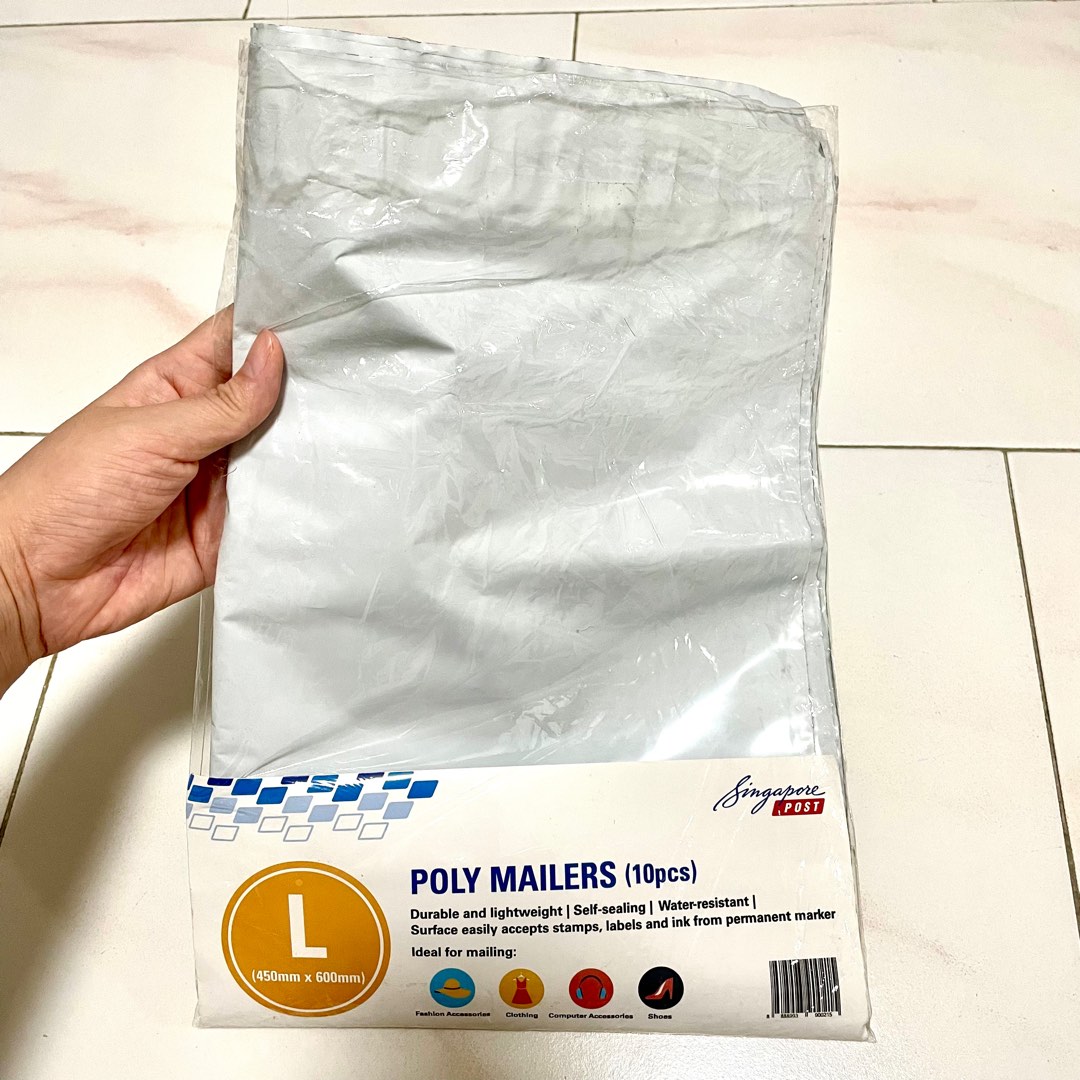 Singpost L size Polymailer 450mm x 600mm, Hobbies & Toys, Stationery ...