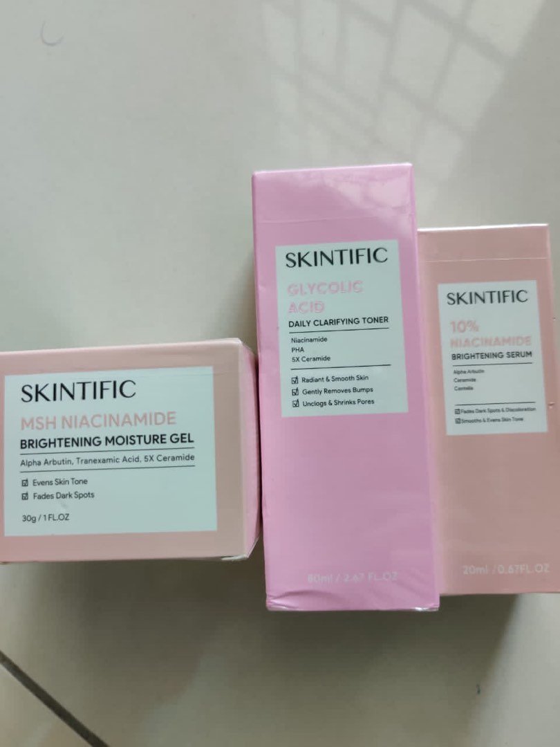 Skintific set, Beauty & Personal Care, Face, Face Care on Carousell