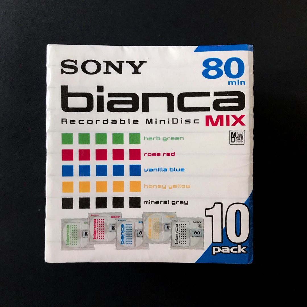 SONY bianca Recordable Mini Disc MIX 80min 10pack（Made in Japan）, 興趣及遊戲 ...