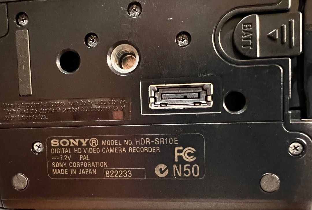 SONY DIGITAL HD VIDEO CAMERA RECORDER (HDR-SR10E), Photography, Video ...