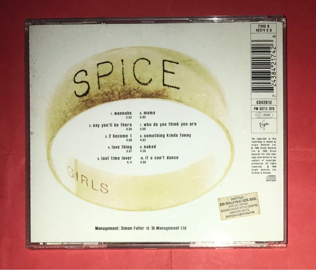 SPICE GIRLS - SPICE CD, Hobbies & Toys, Music & Media, CDs & DVDs on ...