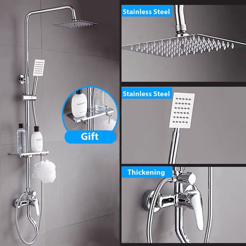 Stainless Steel Premium Rain shower set, Furniture & Home Living ...