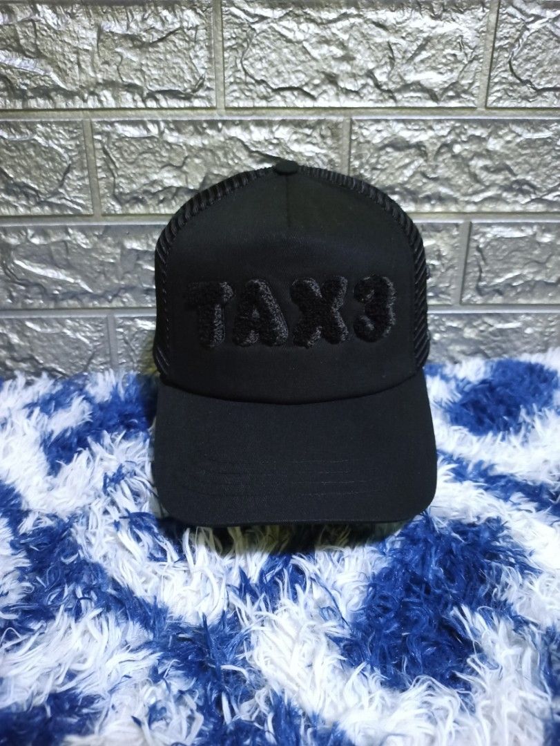 Tax3+ drip mesh trucker cap triple black, Men's Fashion, Watches ...