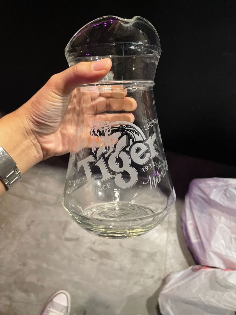 Tiger Beer Mug Jug Brand New Glass, Furniture & Home Living ...