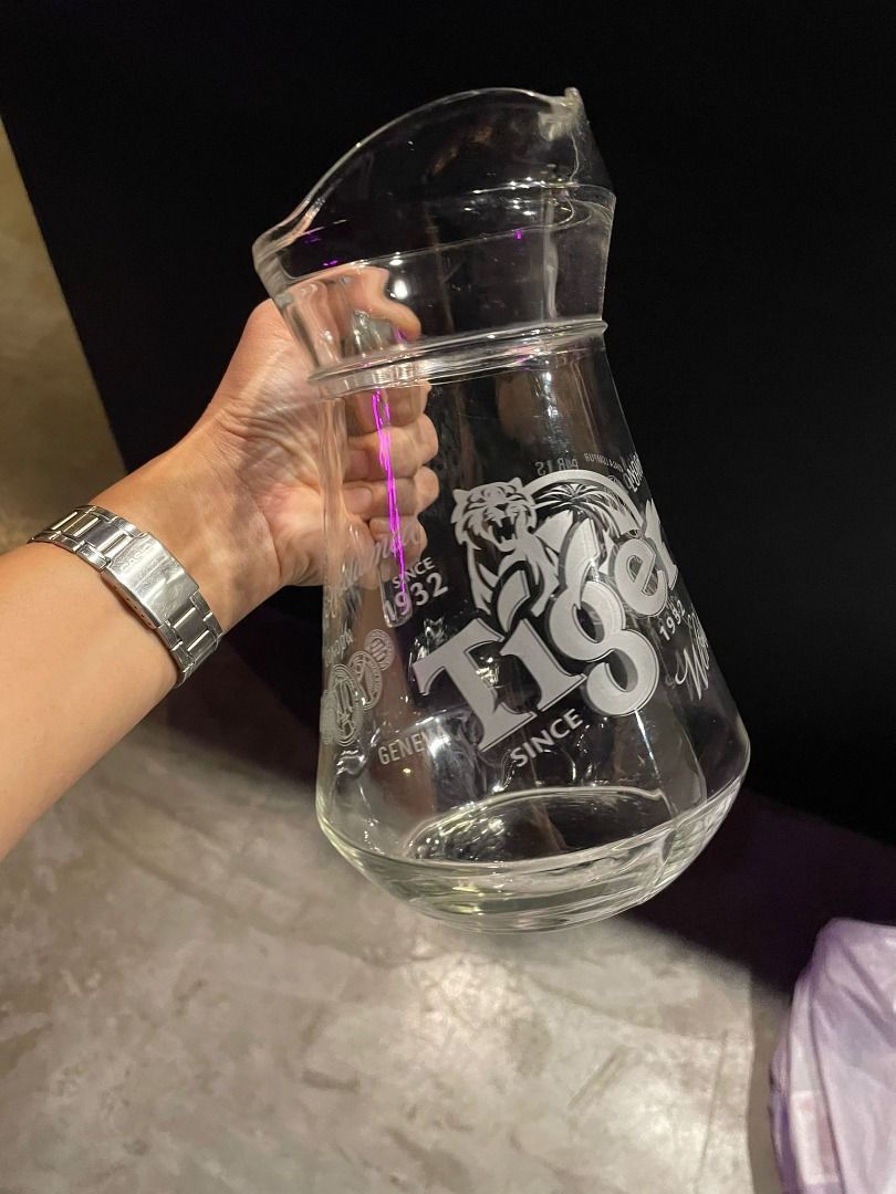 Tiger Beer Mug Jug Brand New Glass, Furniture & Home Living ...
