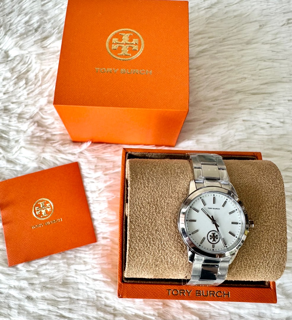 Tory Burch TBW5000 The Evil Eye Bangle Gold Watch, Women's Fashion ...