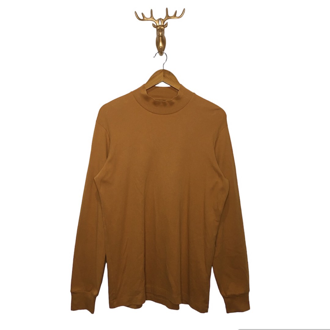 Uniqlo Mock Neck L/S, Men's Fashion, Tops & Sets, Formal Shirts on ...