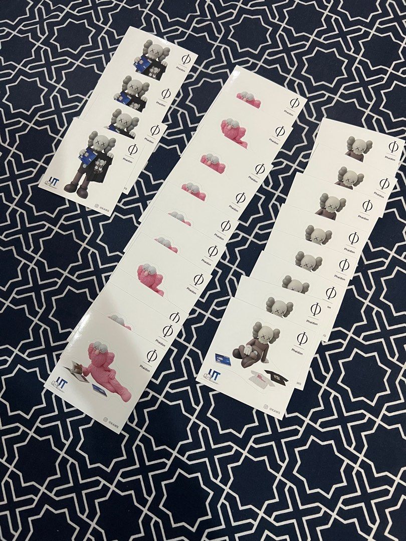 Uniqlo x kaws stickers, Hobbies & Toys, Toys & Games on Carousell
