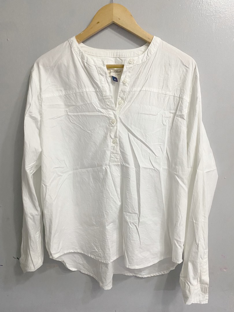 Universal thread white longsleeve shirt, Women's Fashion, Tops ...