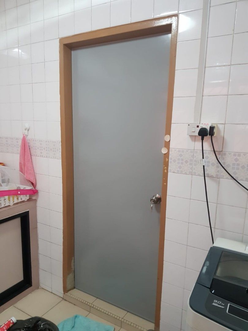 Upvc toilet swing door, Furniture & Home Living, Bathroom & Kitchen ...