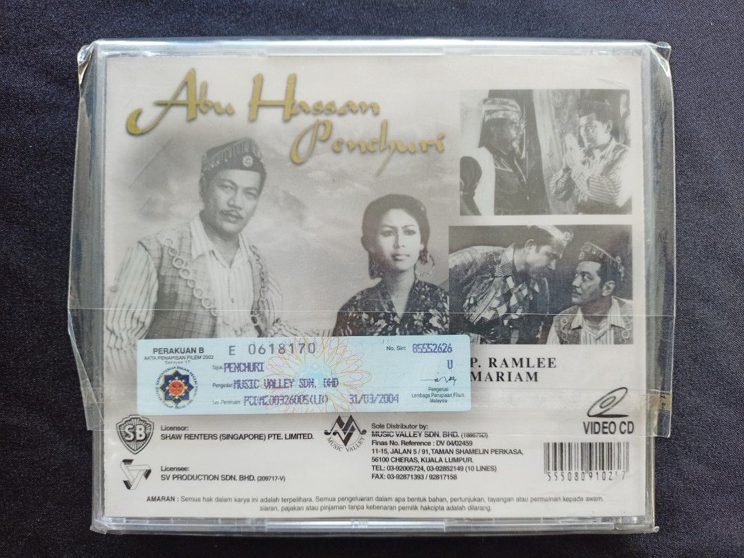 VCD Abu Hassan Penchuri, Hobbies & Toys, Music & Media, CDs & DVDs on ...