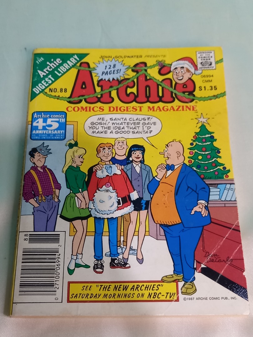 Vintage Archie Comics Digest Magazine #88 February 1988, Hobbies & Toys ...