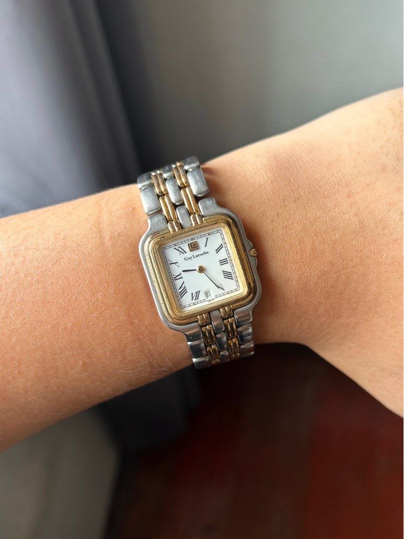 Vintage Guy Laroche Tank Cartier Santos Homage Men Women Unisex Watch ...