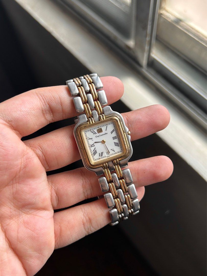 Vintage Guy Laroche Tank Cartier Santos Homage Men Women Unisex Watch ...