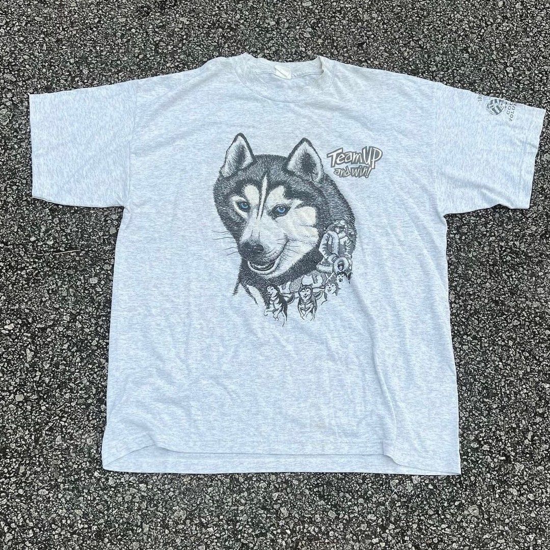 Vintage Husky Tee, Men's Fashion, Tops & Sets, Tshirts & Polo Shirts on ...