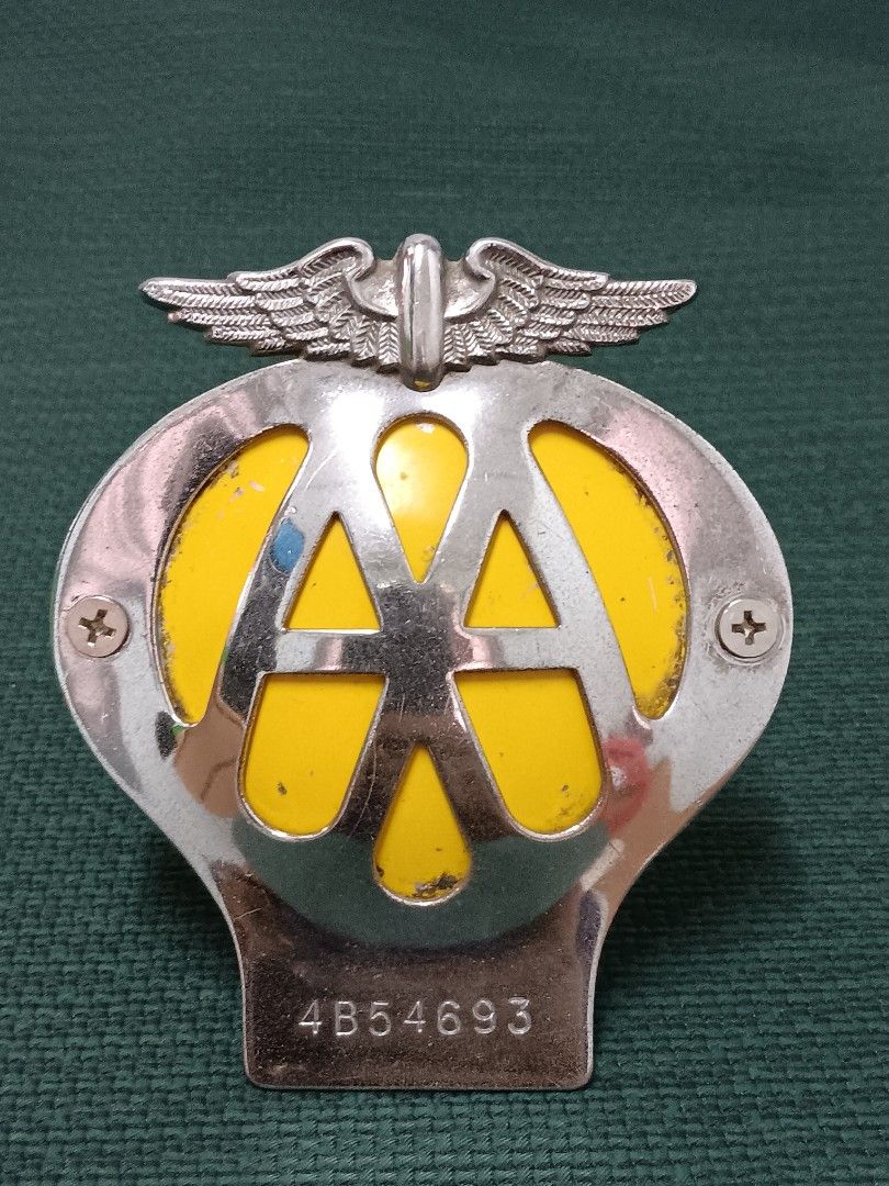 Vintage old AA car badge. Used. (4B54693) mini,Morris, Austin,Ford ...