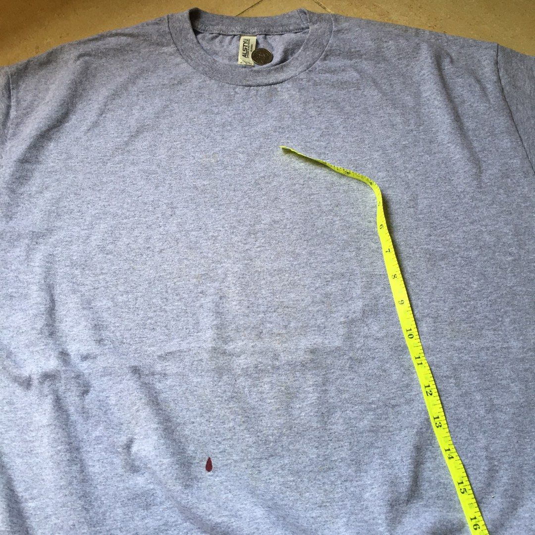 vintage plain alstyle grey kelabu, Men's Fashion, Tops & Sets, Tshirts ...